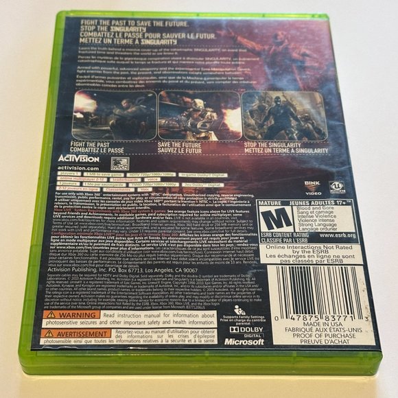 Microsoft | Video Games & Consoles | Singularity Xbox 36 Complete In ...